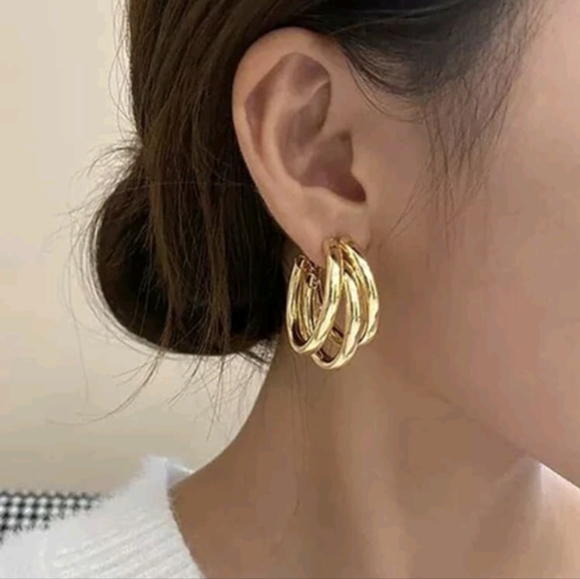 Jewelry | Layered Hoop Earrings New | Poshmark